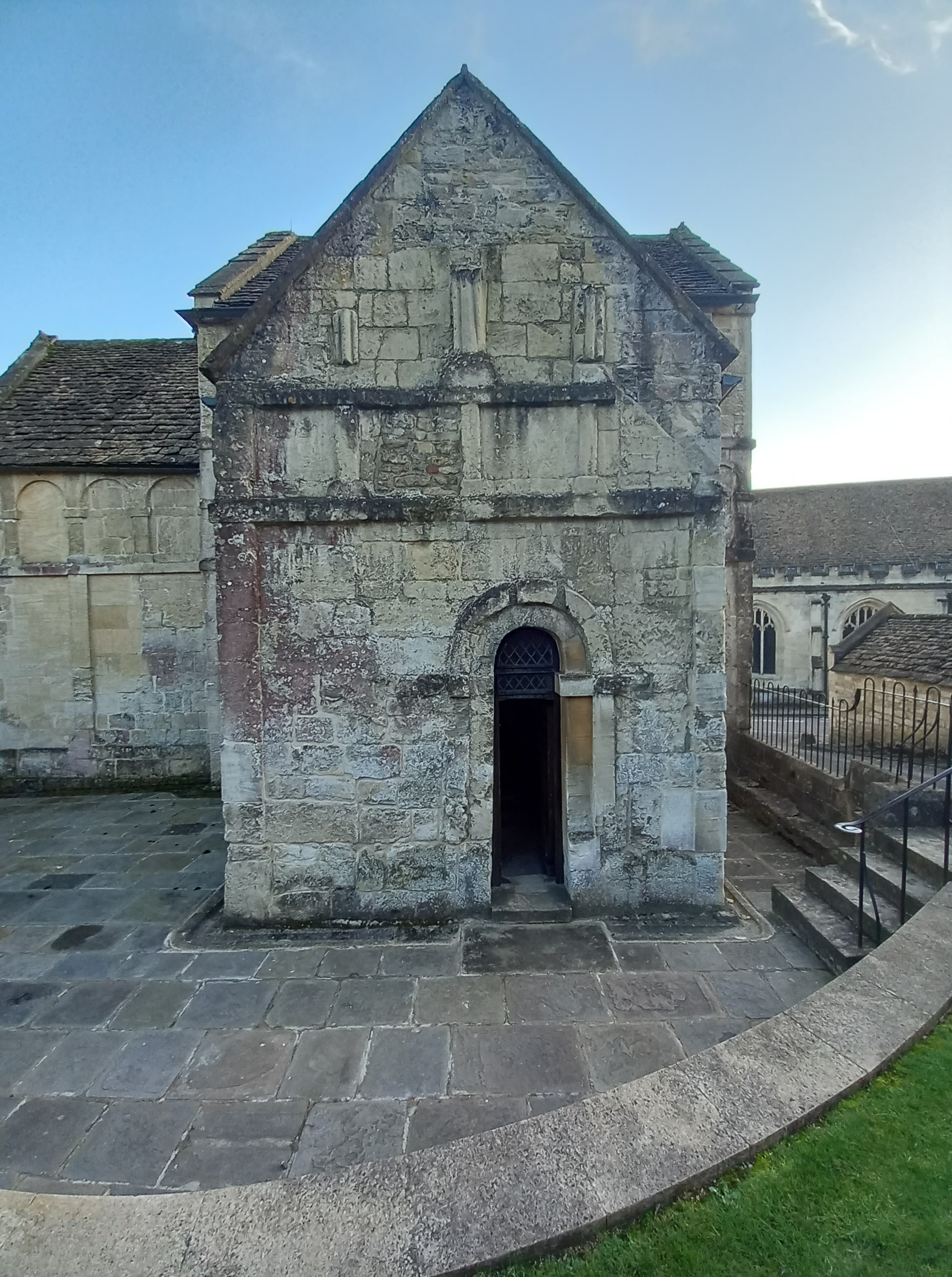 F. Interior – north porticus – Chapel of St Laurence, Bradford on Avon
