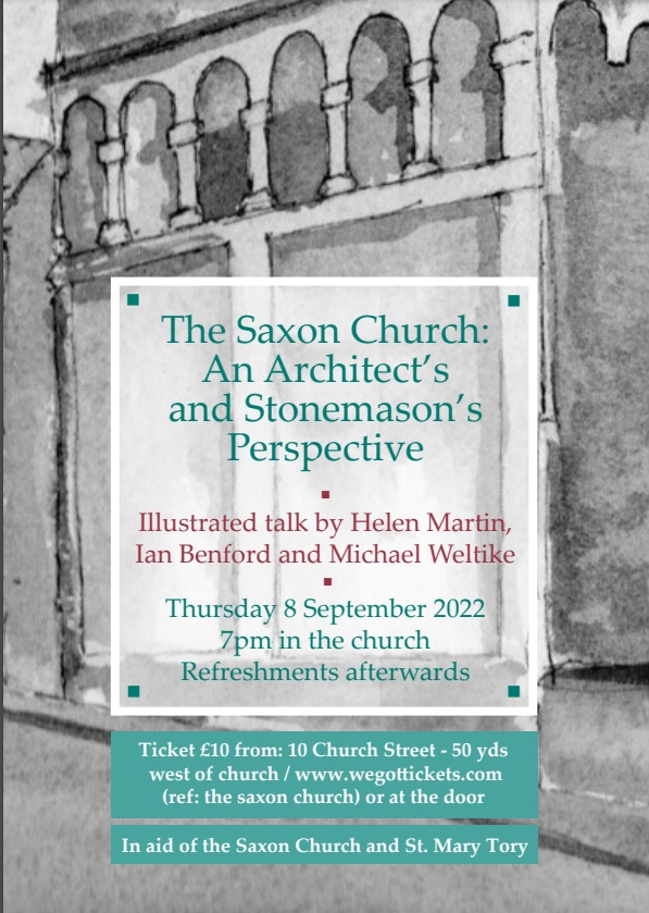 ARCHITECT’S AND STONEMASONS’ VIEW OF THE SAXON CHURCH – RELAUNCH ...
